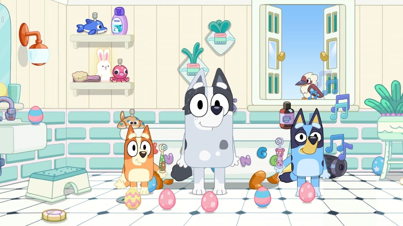 Bluey's Easter Tooth Brushing 🪥 - YouTube