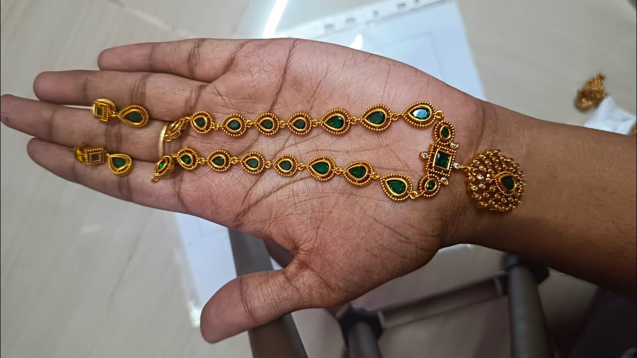 Just 365 rs only jothika inspired necklace - YouTube
