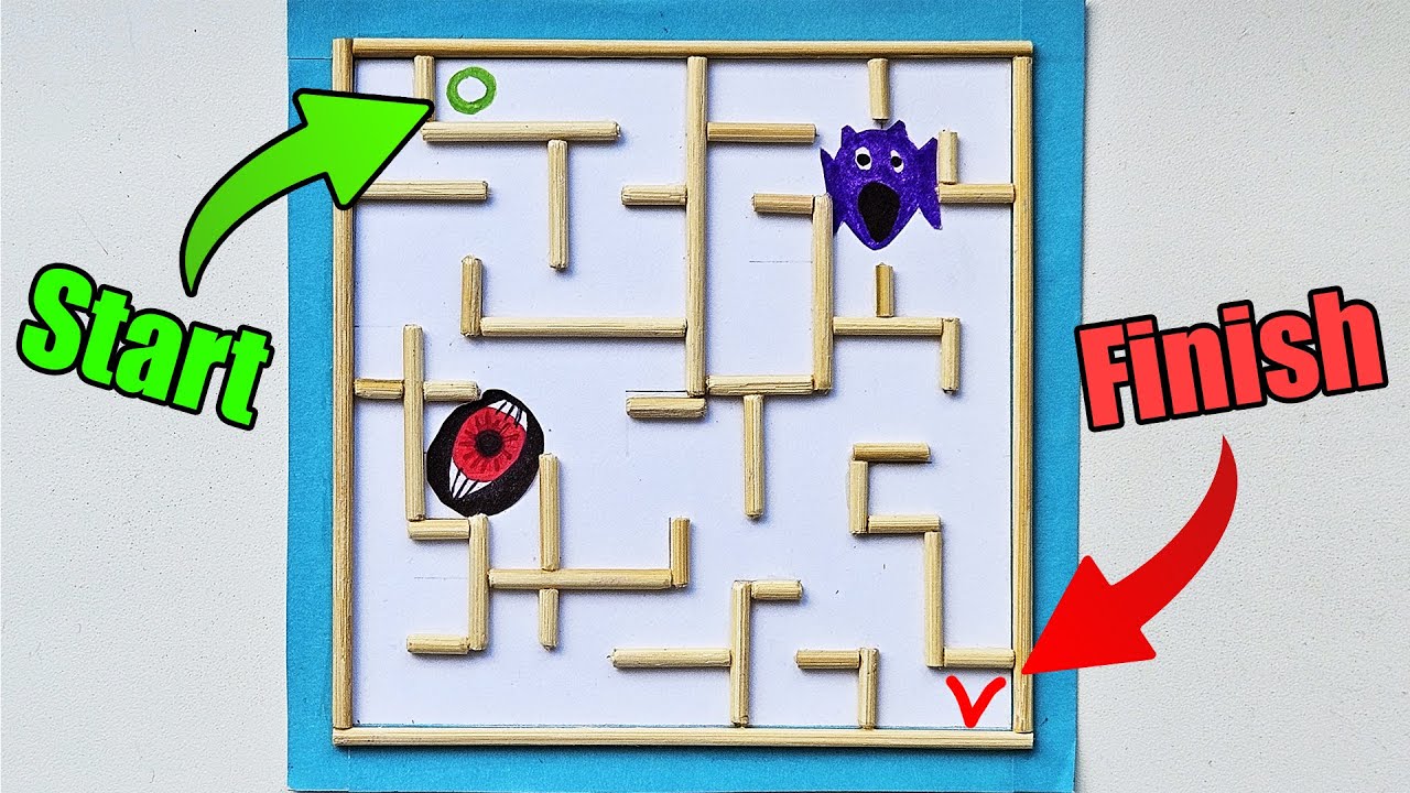 Puzzle Game Sprunki Pinball Maze - Easy Cardboard DIY Crafts - YouTube