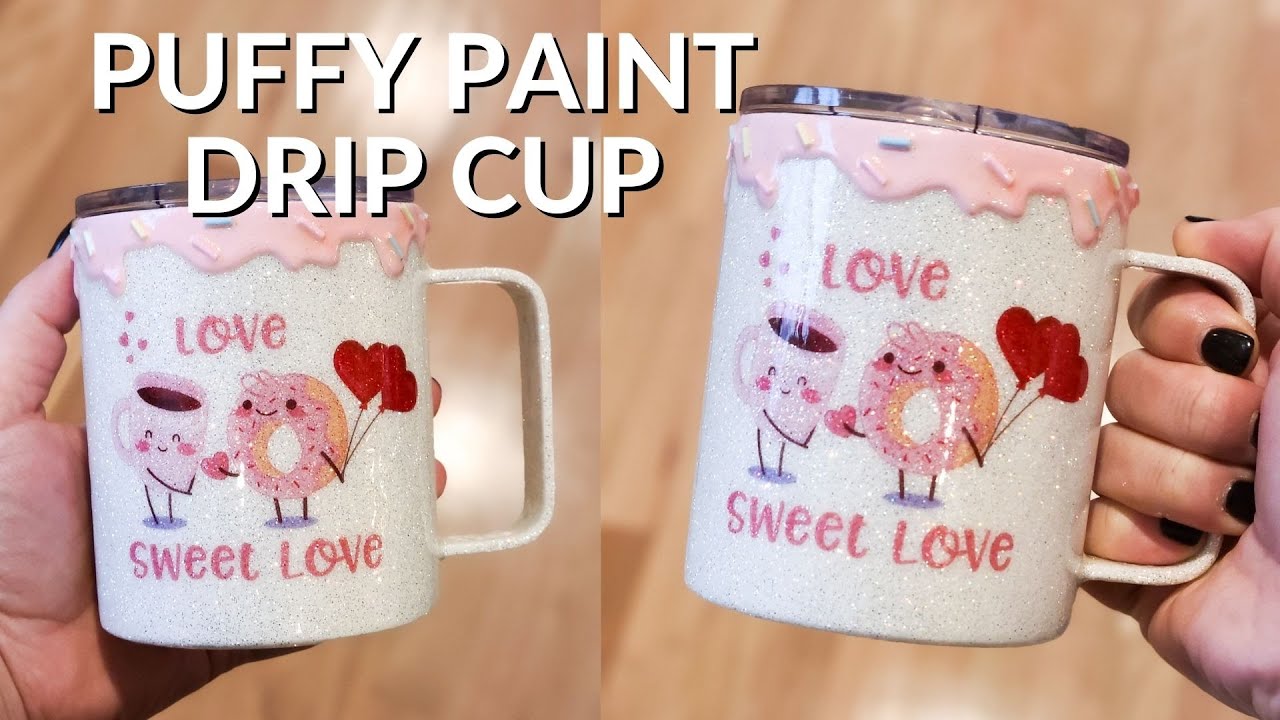 Drip Cup Tutorial | Valentine's Day Drip Cup with Sprinkles using ...