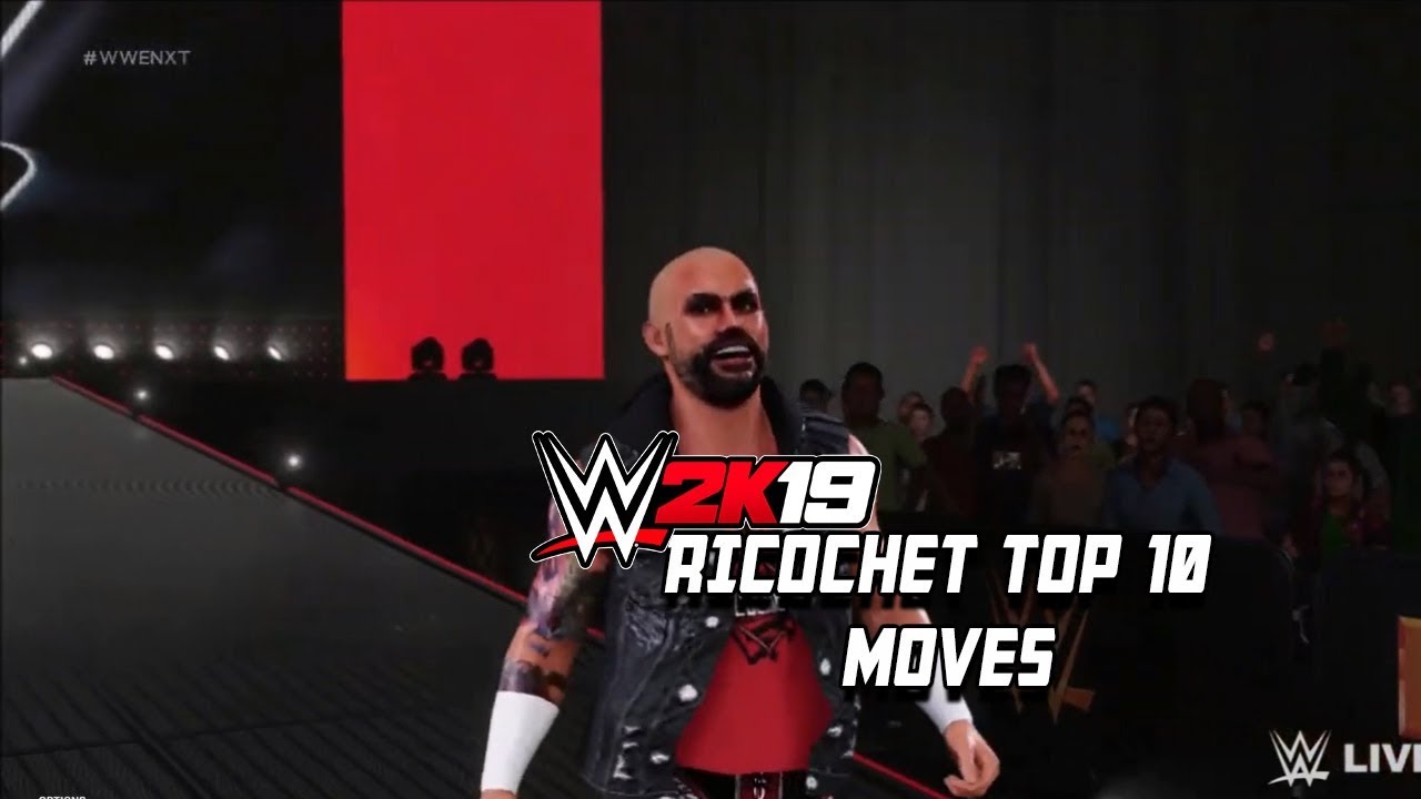 TOP 10 MOVES OF RICOCHET (WWE 2K19) - YouTube