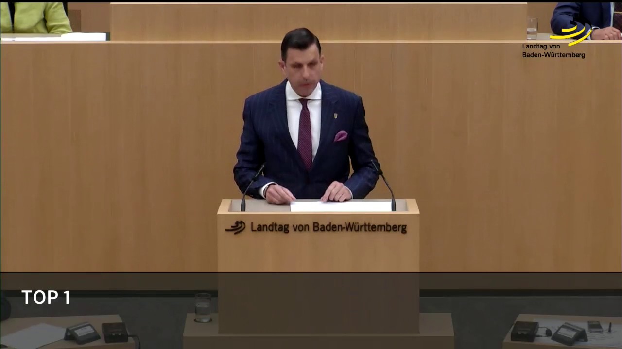Lars Patrick Berg zur Evaluierung der Polizeireform (Landtag von Baden ...