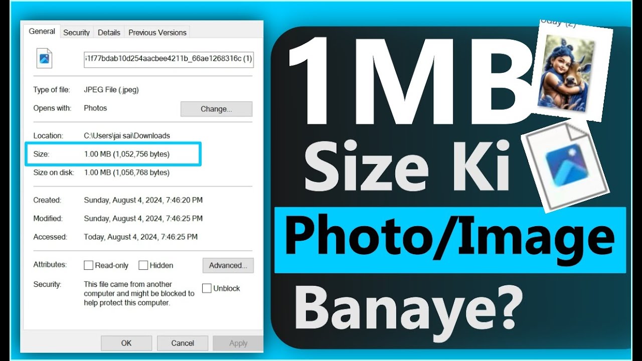 1 Mb size ki image kaise banaye | 1 mb size ka photokaise banaye | 1mb ...