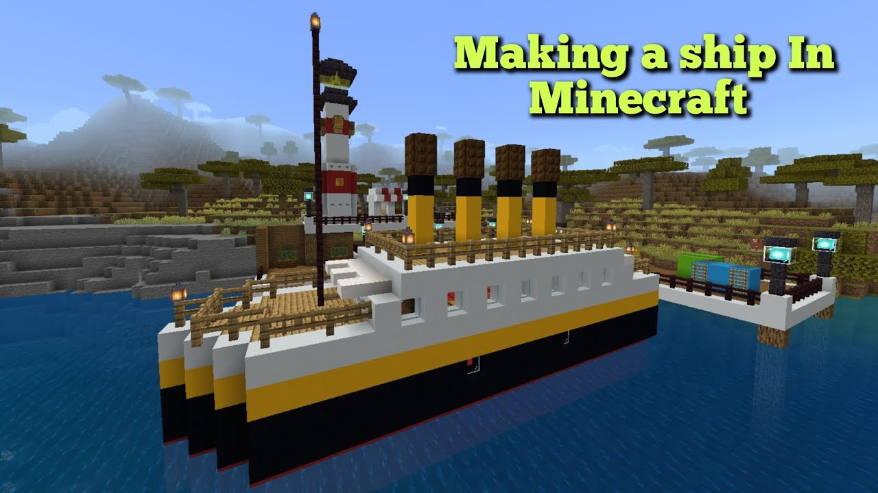 MINECRAFT || I Made A Really Cool Ship In Minecraft ‼️ - YouTube