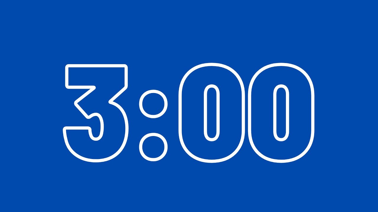3 Minute Timer l Blue - YouTube