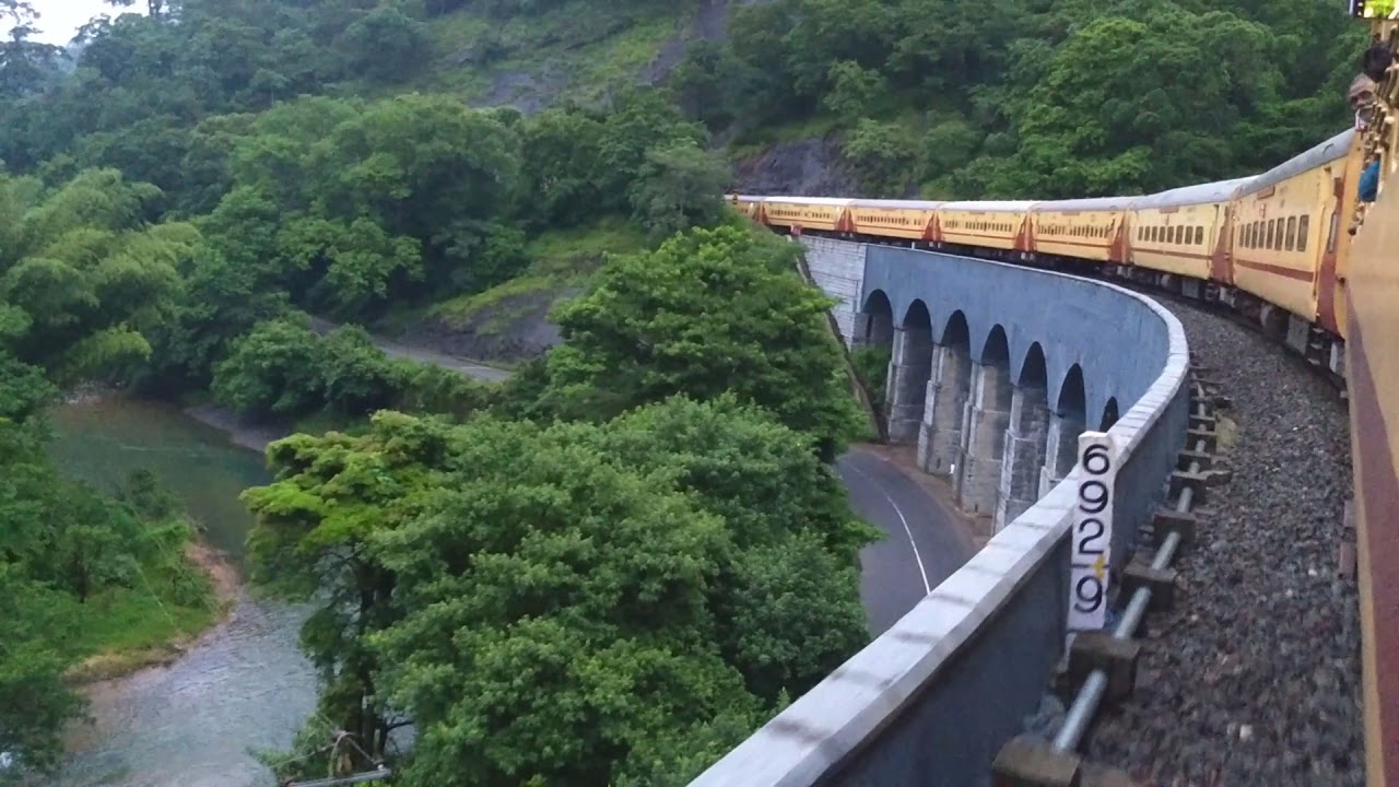 Train over 13 Kannara Bridge | Punalur Chengottai train | Rail Road ...