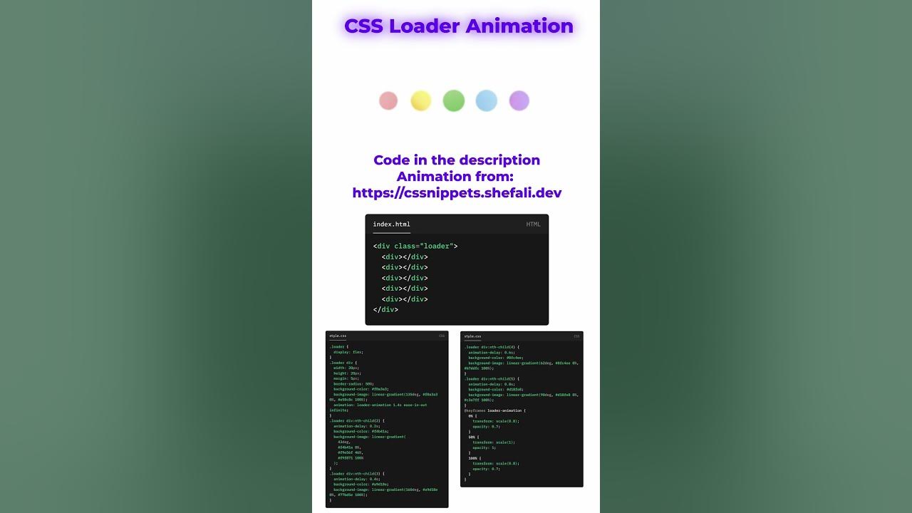 Build A Stunning Loader Animation In Css Today Programming Coding