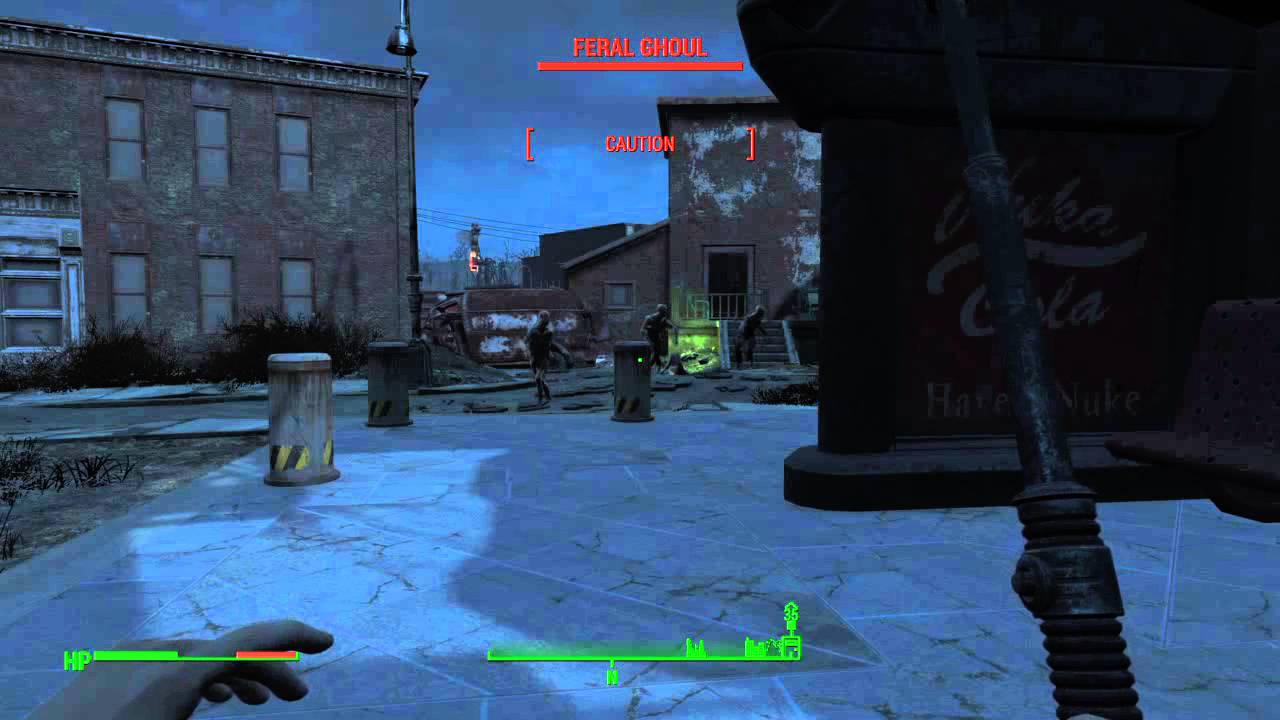 Fallout 4 ghouls attack dog n runscary fast - YouTube