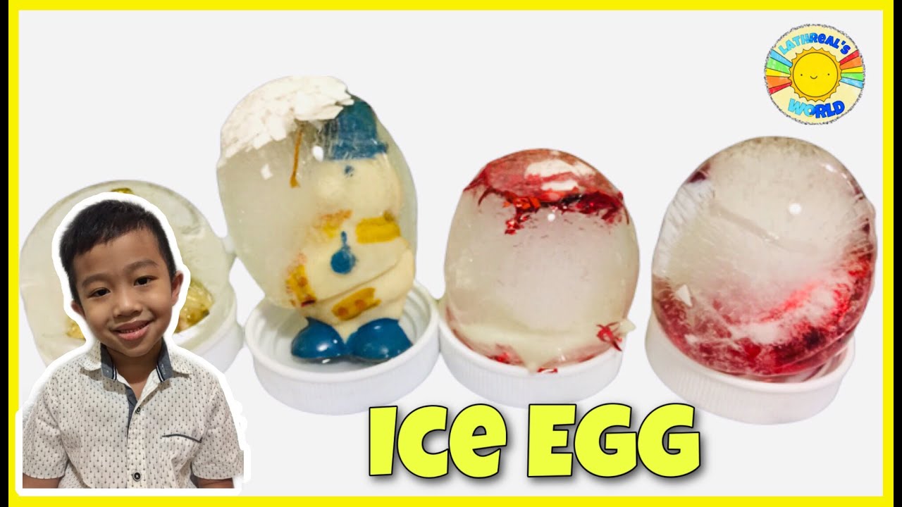 DIY ICE EGG SCIENCE EXPERIMENT | FROZEN CHRISTMAS DECOR ICE MELT ...