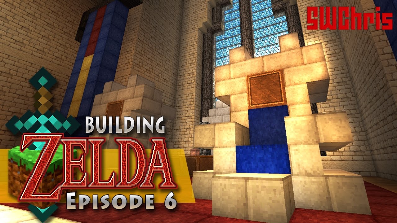 Minecraft Building Zelda - Crowning the Throne Room! - Let's Build ...