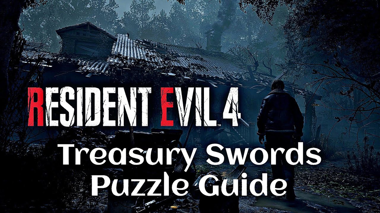 Resident Evil 4 Remake ~ Treasury Swords Puzzle Guide - YouTube