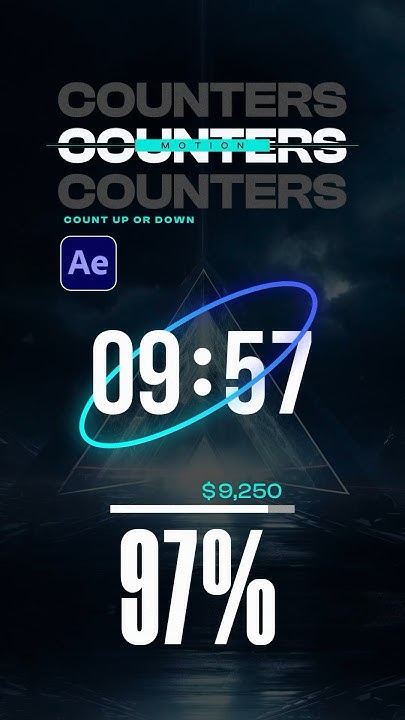 Create Any Count Up Or Countdown Timer Graphic in After Effects - YouTube