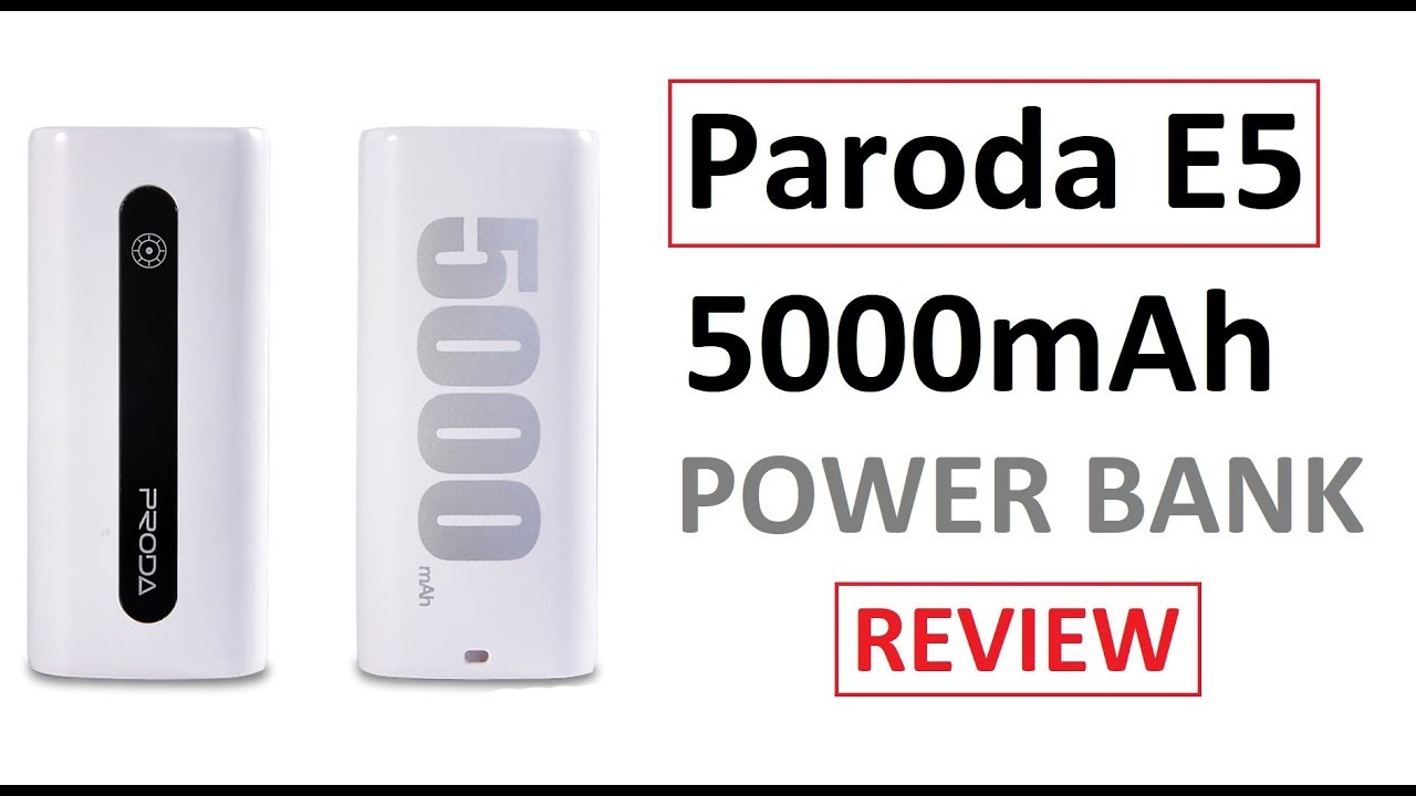 Paroda E5 - 5000mAh Power Bank Unboxing and Quick Review | Powerbank in Pakistan - YouTube