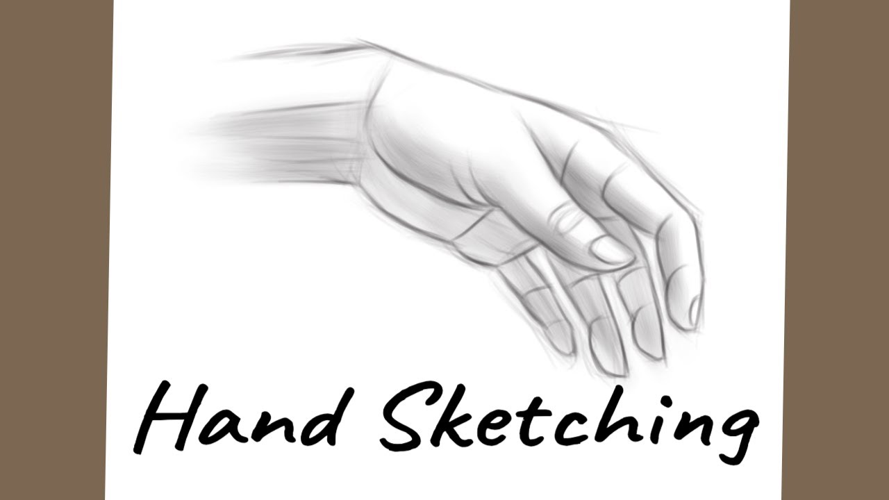 How to draw hand/Fingers for beginners |Basic Hand Sketch drawing Pose ...