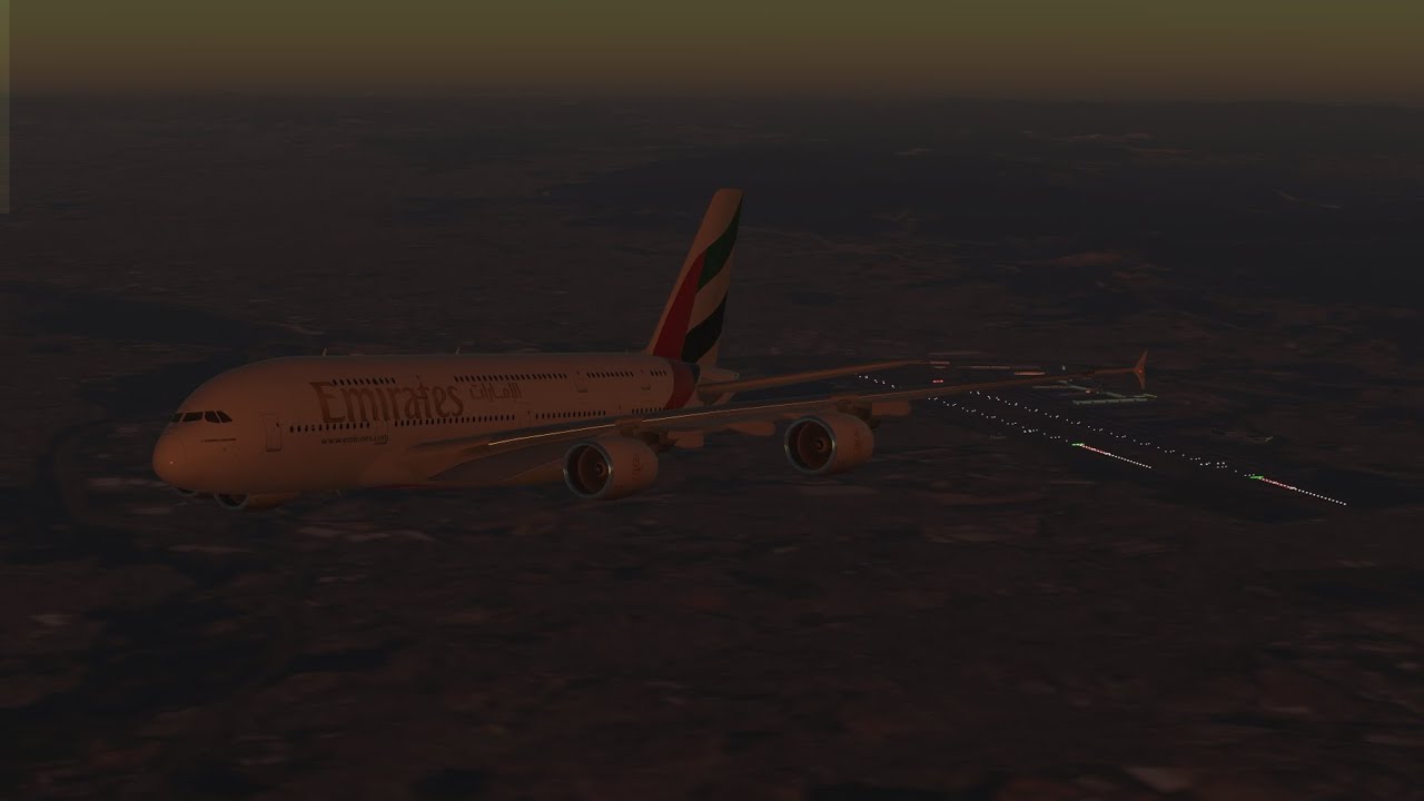 Infinite Flight - Airbus A380 Emirates TakeOff And Landing - YouTube