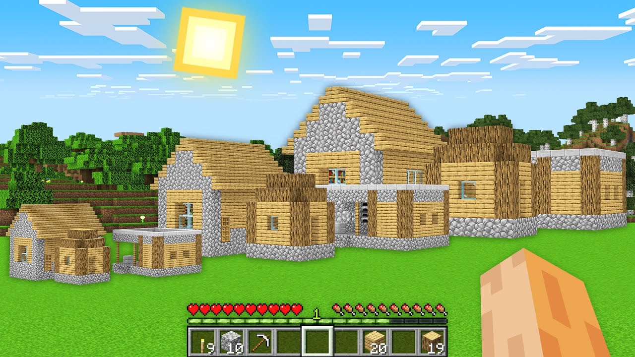 This is ALL SIZE VILLAGE and HOUSE in Minecraft !!! Giant Village ...