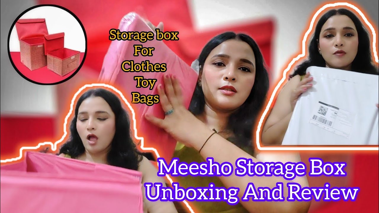 Meesho Storage Box Unboxing & Review | Affordable Storage Solution ...
