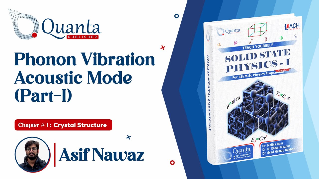 Phonon Vibration Acoustic Mode (Part-I) | Solid State Physics | BS ...