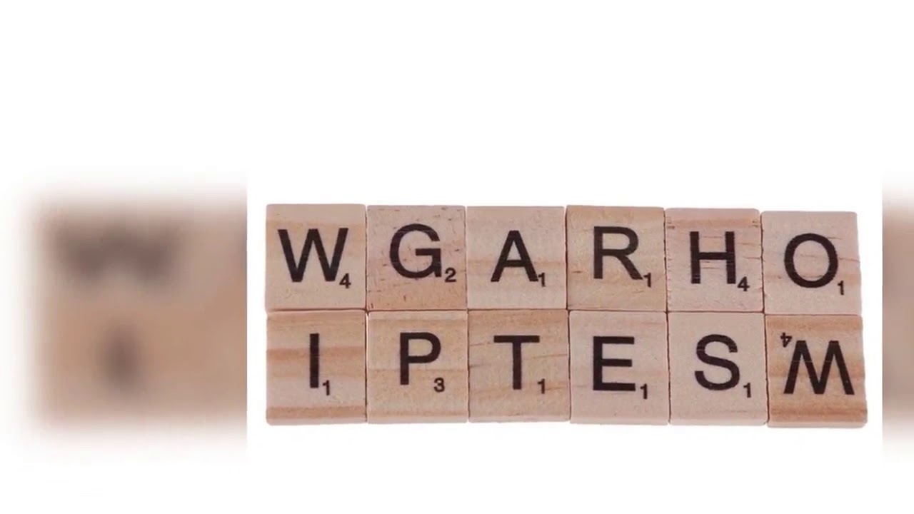 Dřevěná hra se slovy - Scrabble - velká písmena - YouTube