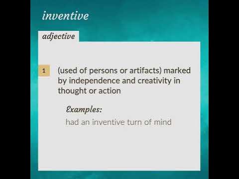 Inventive | meaning of Inventive - YouTube