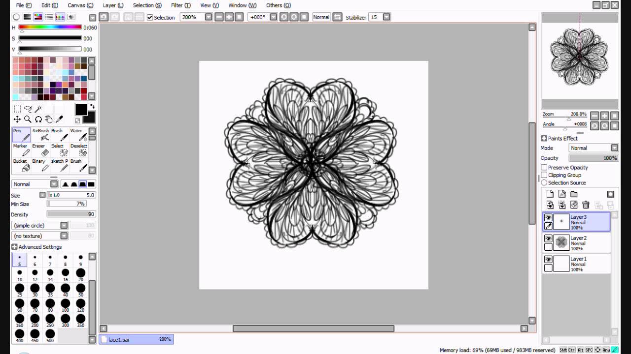 How I make a Lace Pattern - YouTube