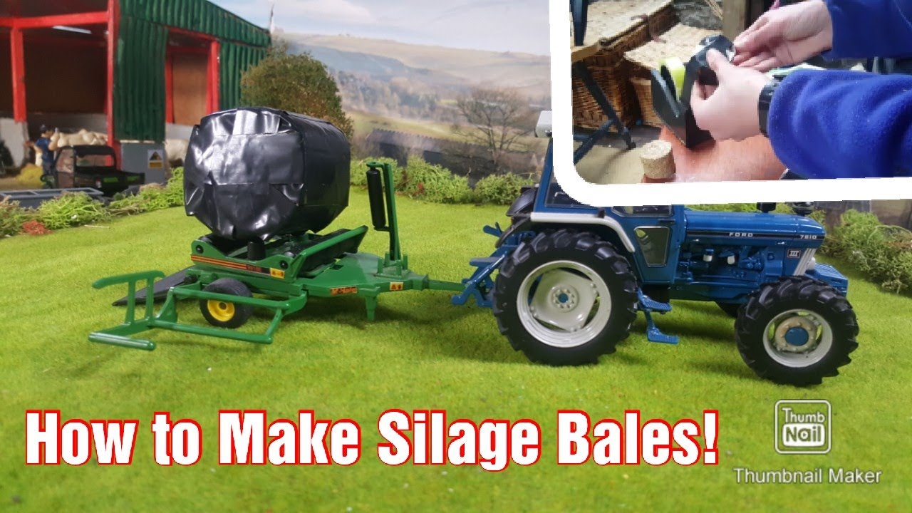 How To Make 1/32 Silage Bales for a Model Farm! - YouTube