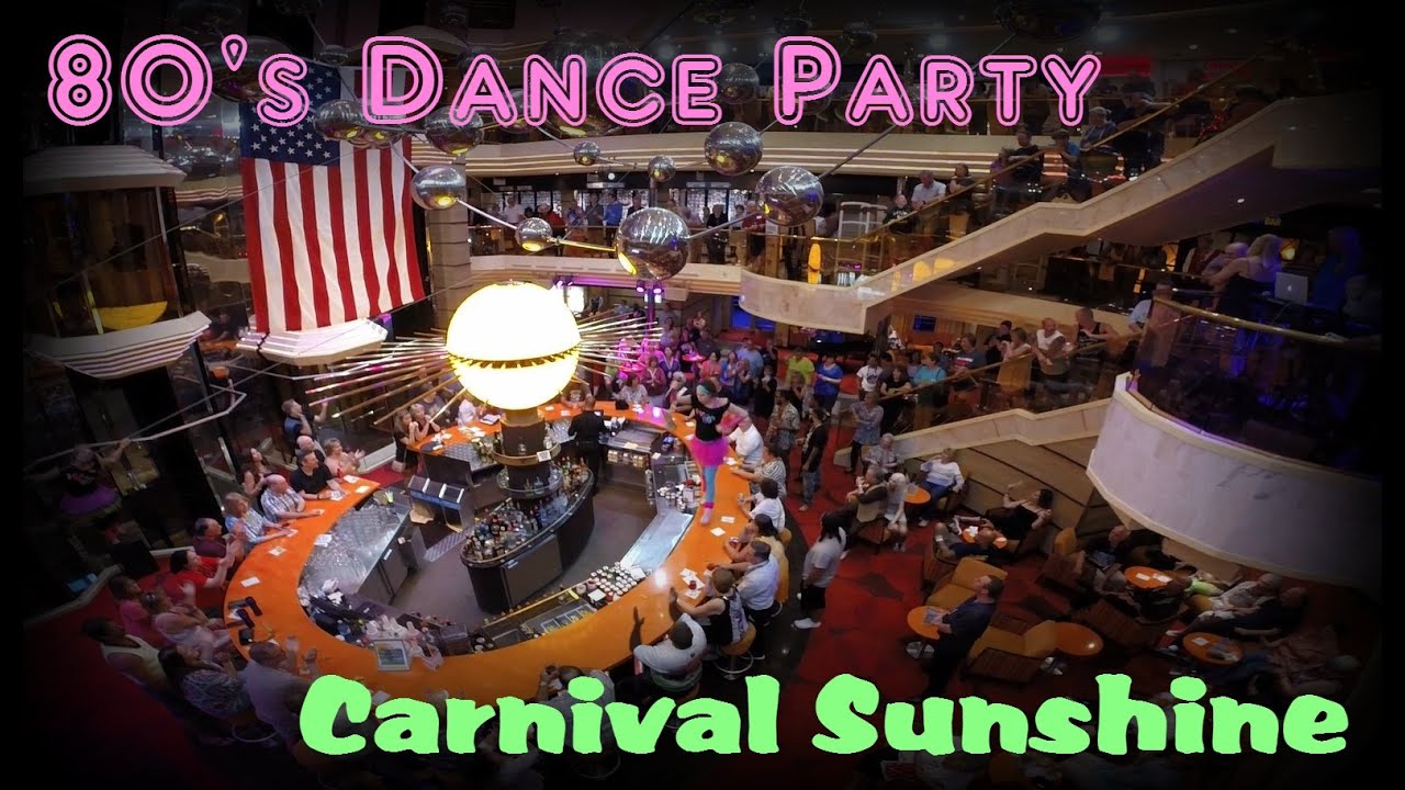 Carnival Sunshine 80's Dance Party - YouTube