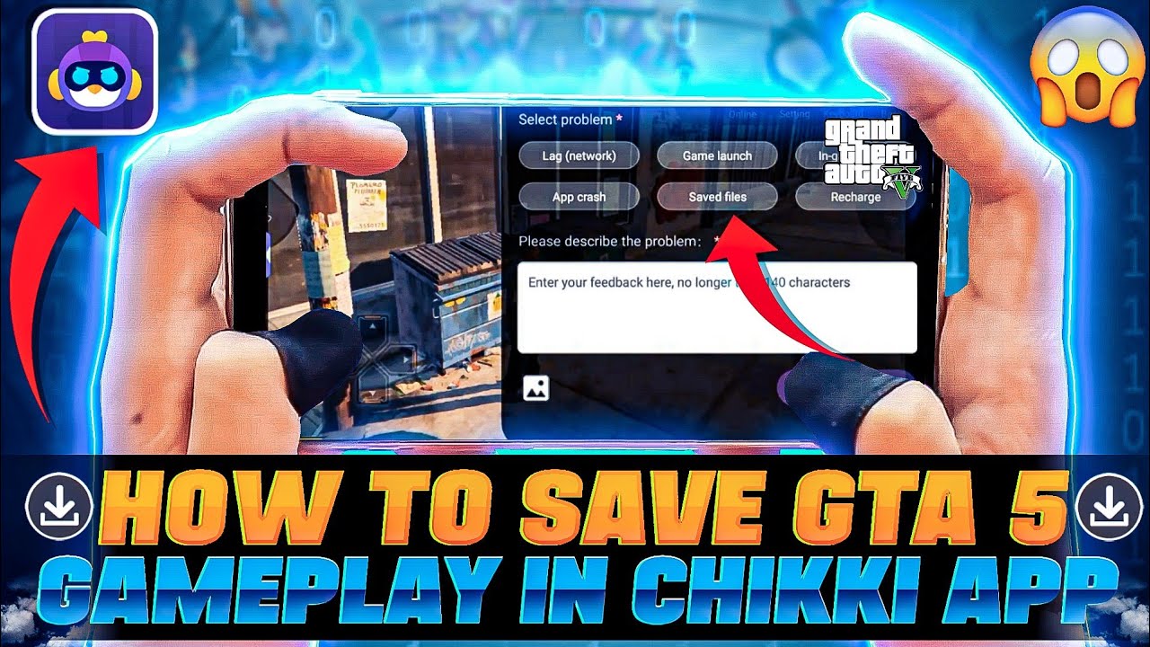 How To Save Gta5 Gameplay In Chikki Emulator 2022 | Save Game In Chikki ...