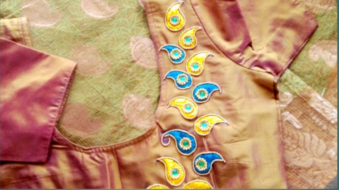 Most beautiful mango design for stitched blouse | Bridal blouse design ...