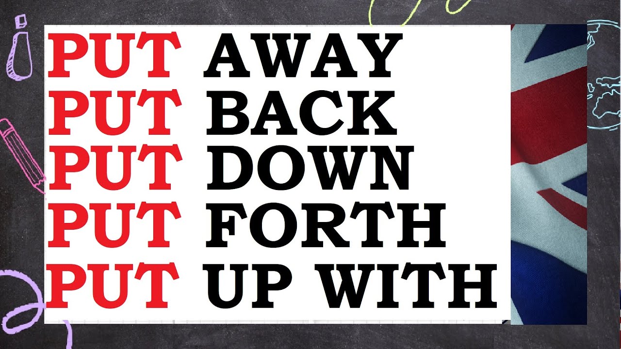 English Today | PHRASAL VERBS with the verb TO PUT - YouTube
