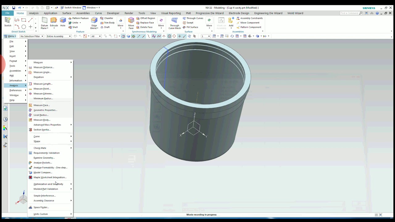 Draft analysis, mould draft analysis part draft checking in nx part ...