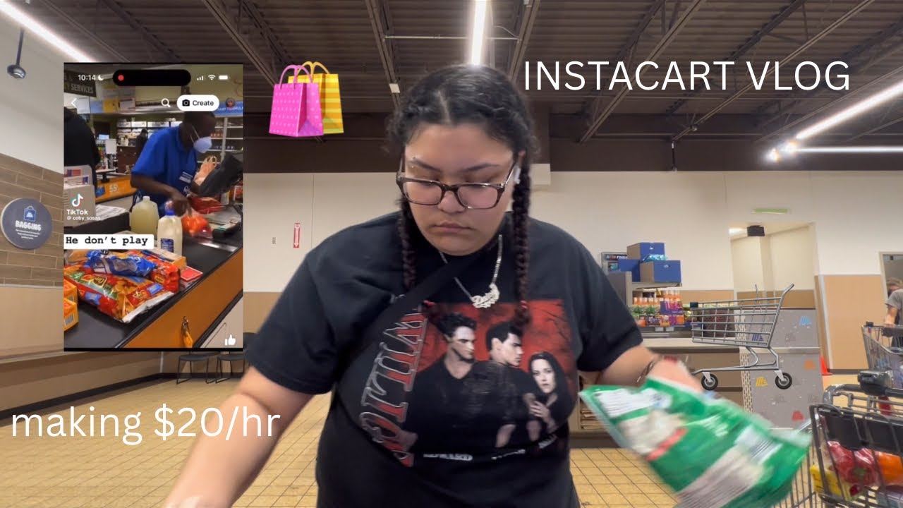 THE FASTEST CASHIER YOU KNOW (instacart vlog😏) - YouTube