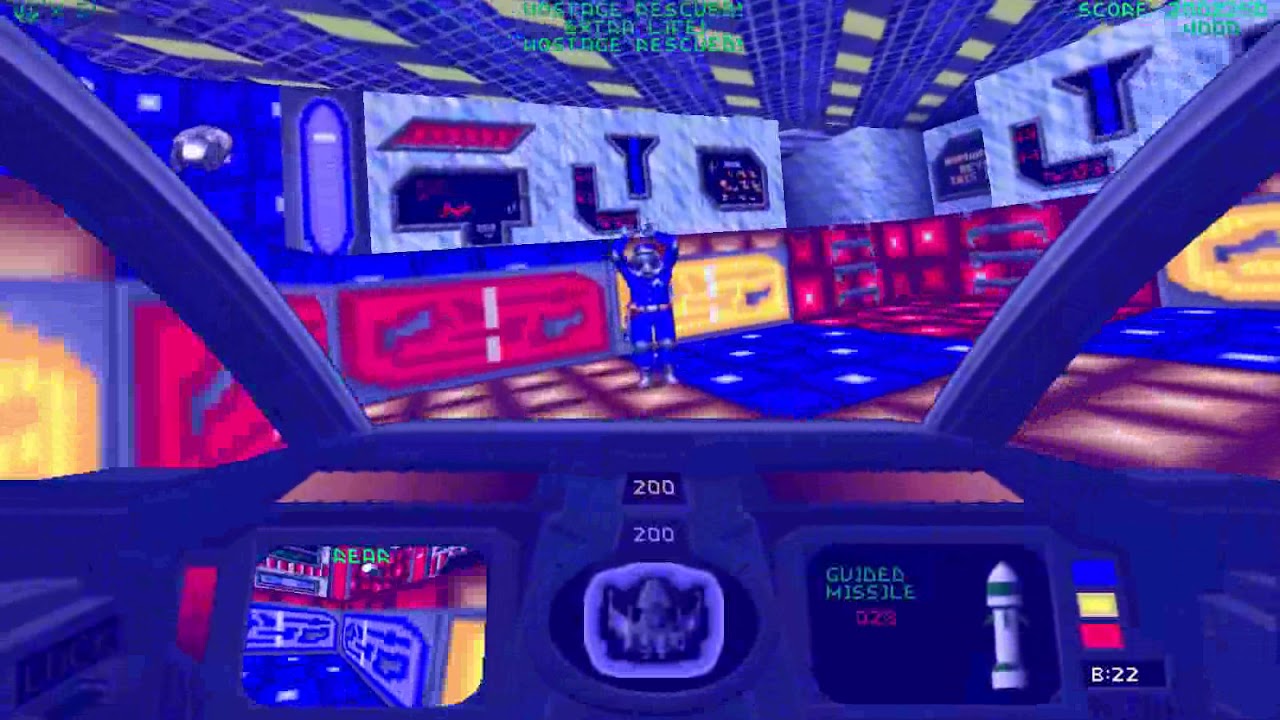 Let's Play Descent II - Secret Level 4 - YouTube