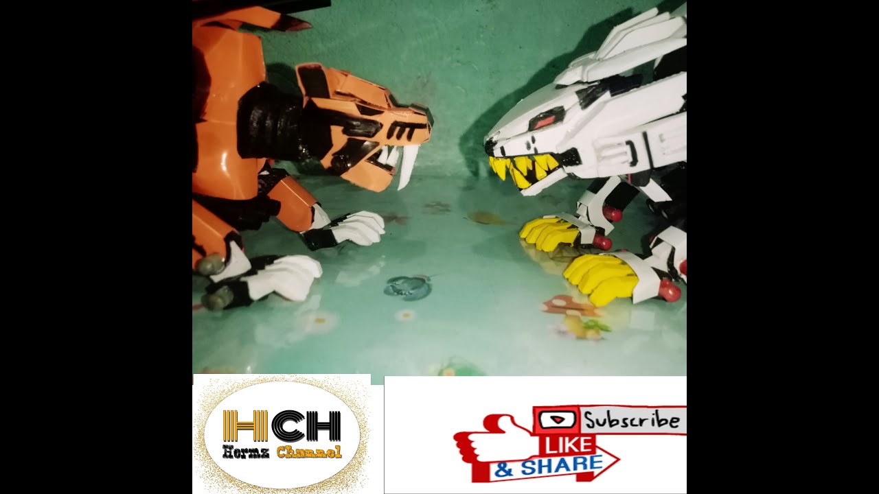 Liger Zero and Saber fang| Art from recycled materials | DIY model ...