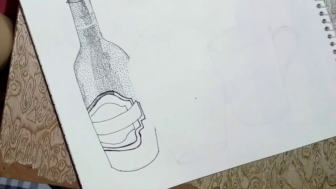 How to Stippling / Pointillism /Dotted Drawing Step by Step easily ...