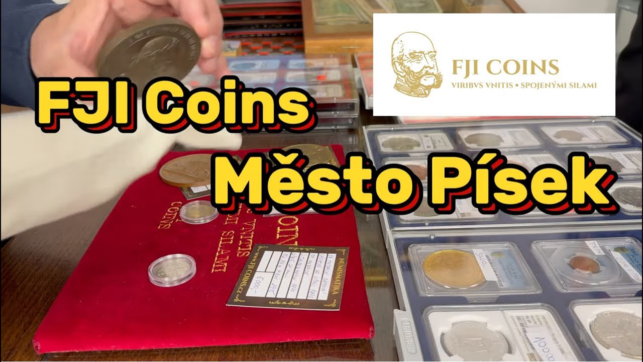 Návštěva Numismatického Obchodu FJI Coins ve Městě Písek, Zlaté i ...