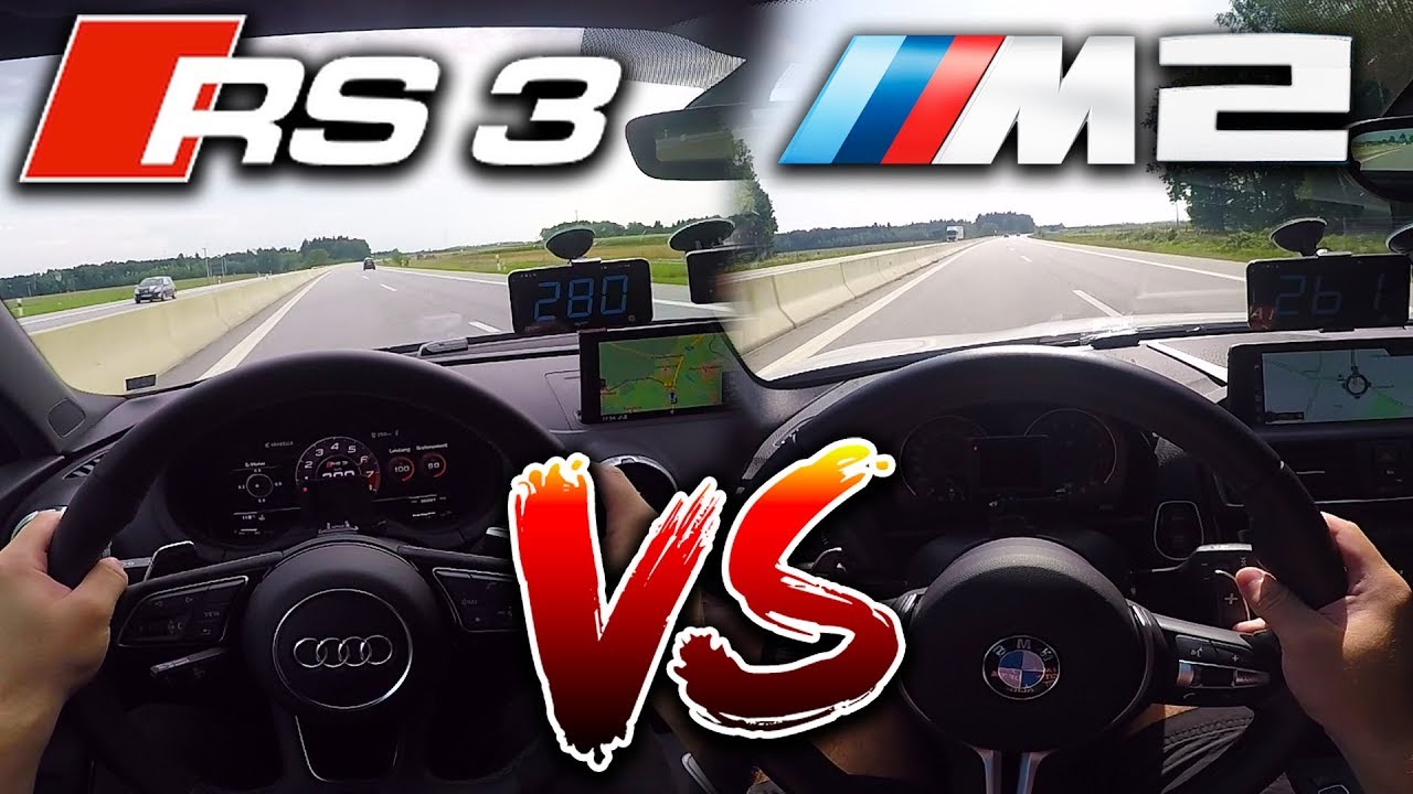 0-280km/h | Audi RS3 vs BMW M2 | TOP SPEED, Acceleration TEST - YouTube