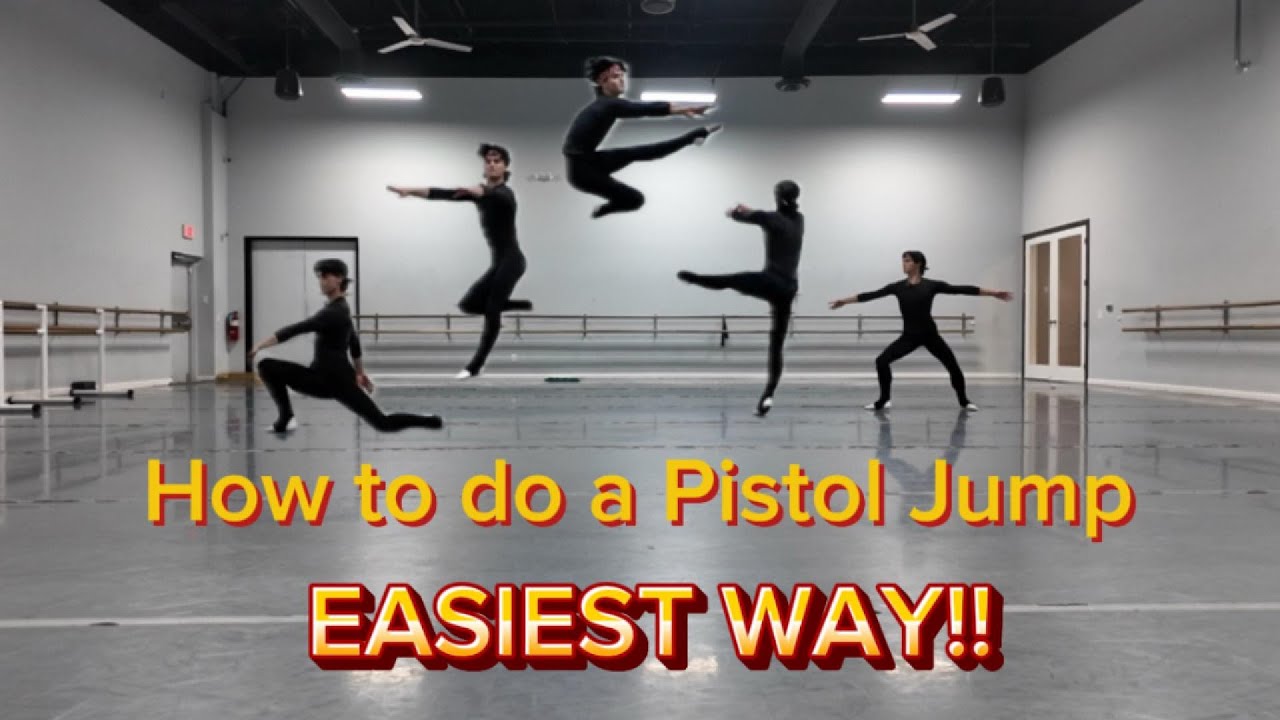 How to do a Pistol Jump (Easiest Way) !!! #ballet #dancer #dance - YouTube