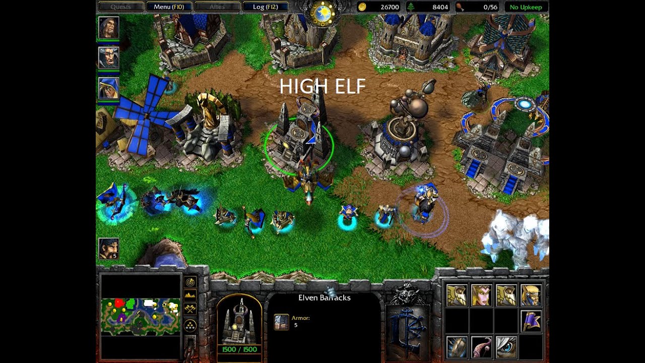 Warcraft III - DemonCraft - Introduction of the nation (High Elf) - YouTube