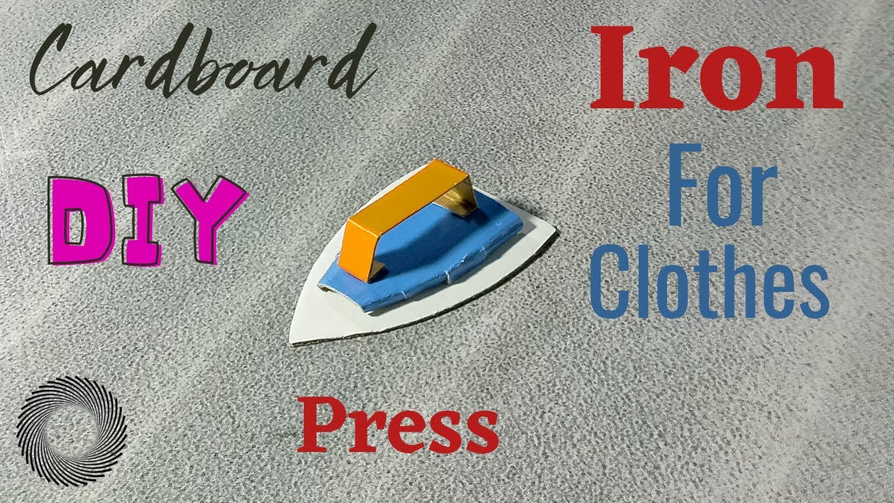 DIY Iron for clothes | cardboard craft | R black craft studio. - YouTube