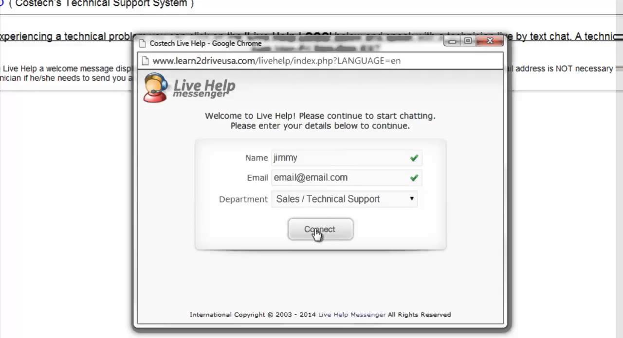 About the Live help System - YouTube
