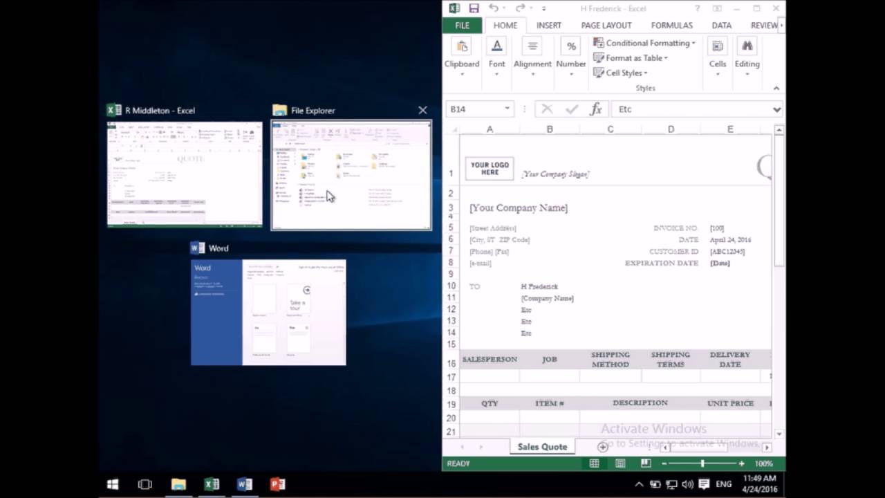 4 of 7 - Navigating between multiple application in Windows 7, 8 and 10 ...