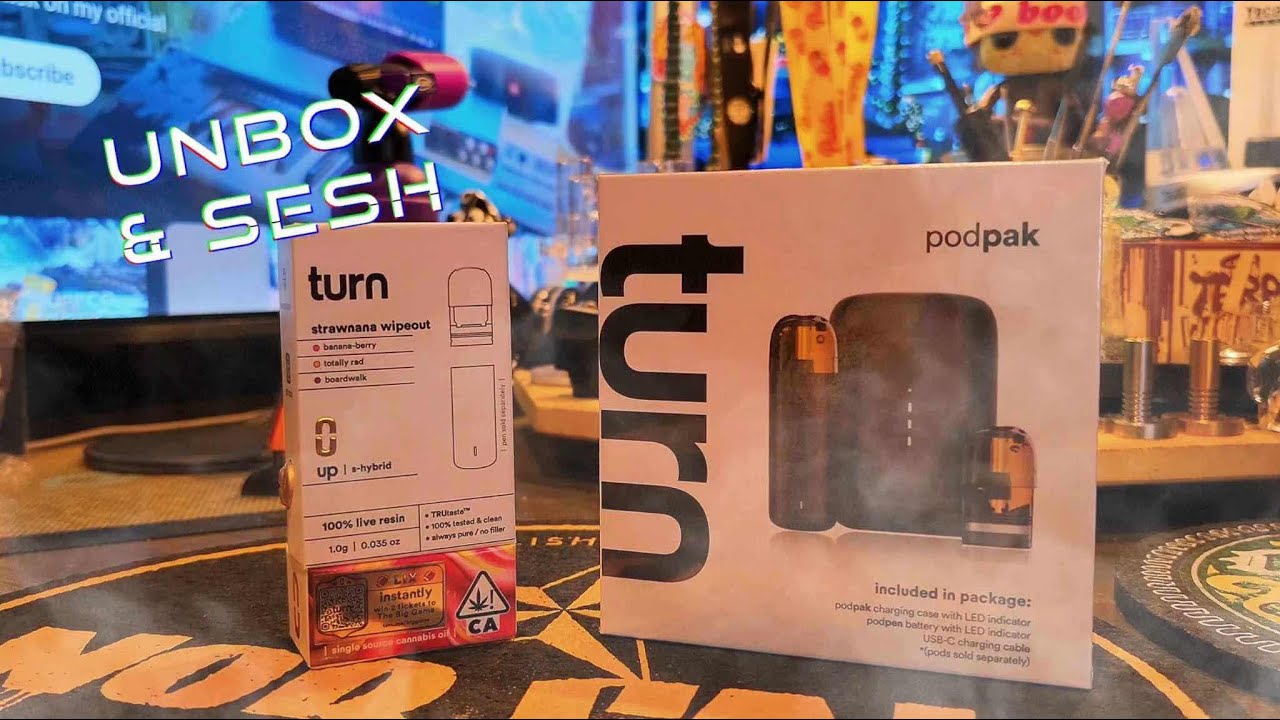 TURN PODPAK & STRAWNANA POD UNBOX & SESH - YouTube