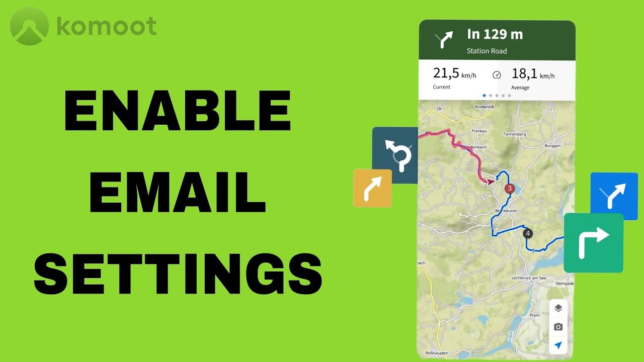 How To Enable And Turn On Email Settings On Komoot App - YouTube