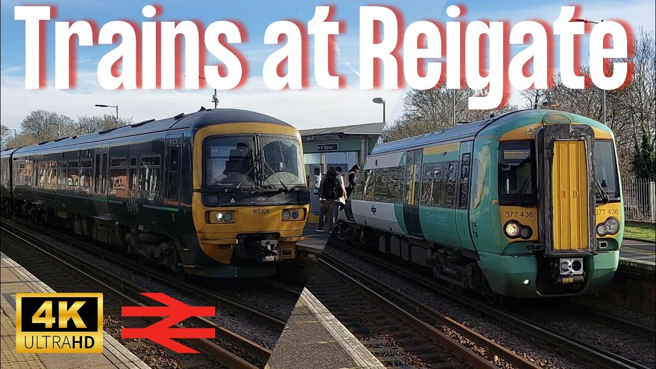 Trains at Reigate (25th January 2025) - YouTube