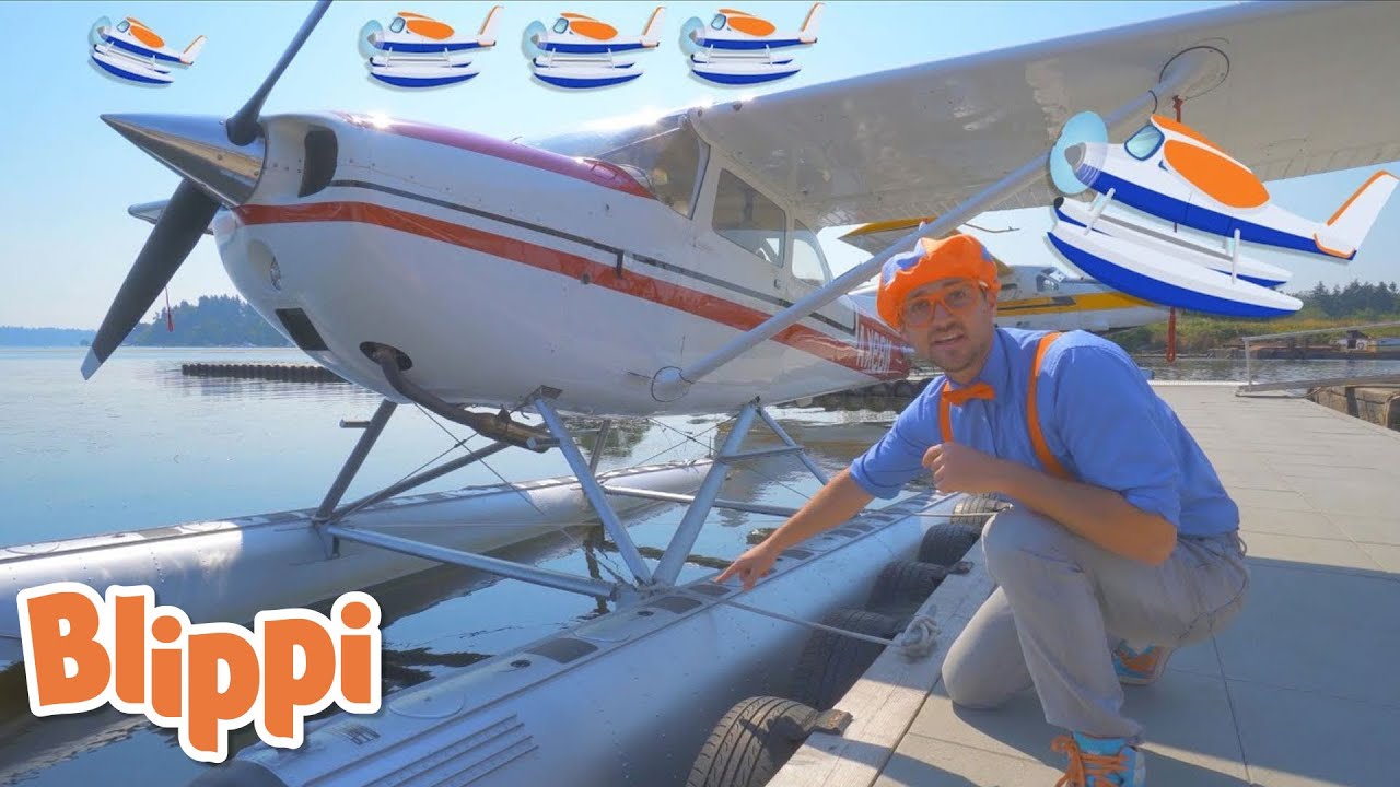 WOW! Blippi Explores A Seaplane | Blippi | Learn With Blippi | Funny ...