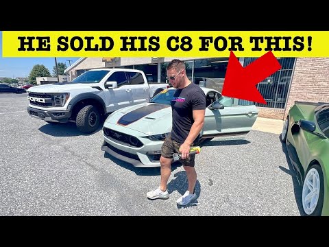 I Made @StreetSpeed717 Sell his C8 for a MACH-1 Mustang 5.0! *He loves it!
