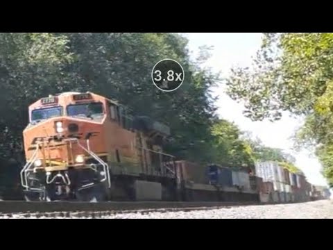 BNSF 7770 East over Chatsworth Street Bridge July 19, 2023 - YouTube