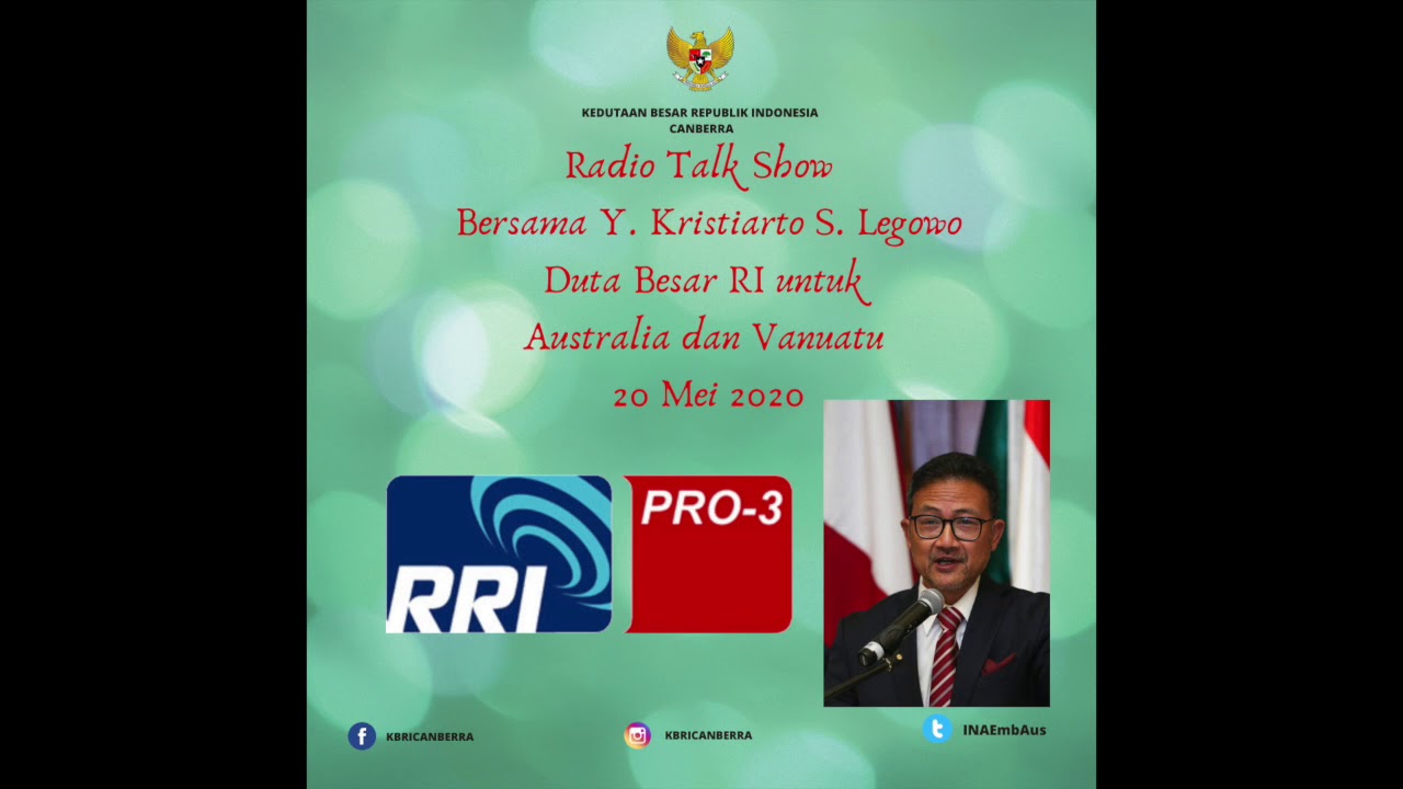 Radio Talk Show Radio Republik Indonesia (RRI) 22 Mei 2020 - YouTube