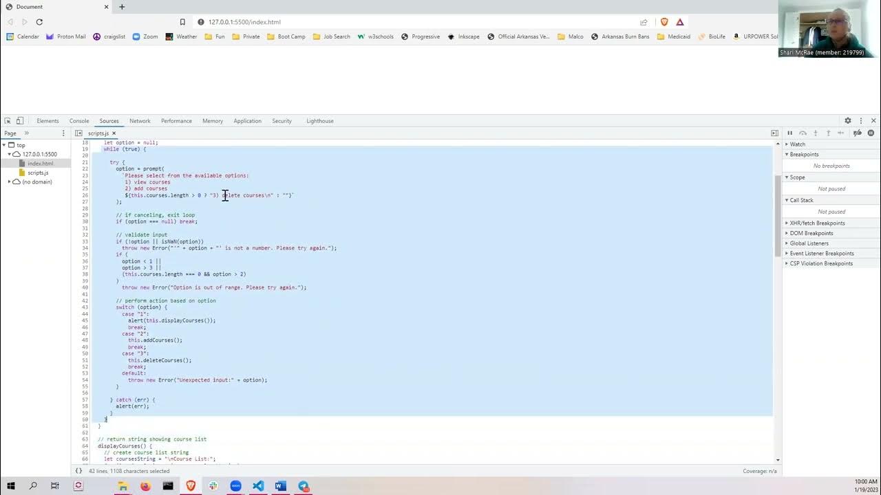 Front End Software Development - Week 5 Coding Assignment - YouTube
